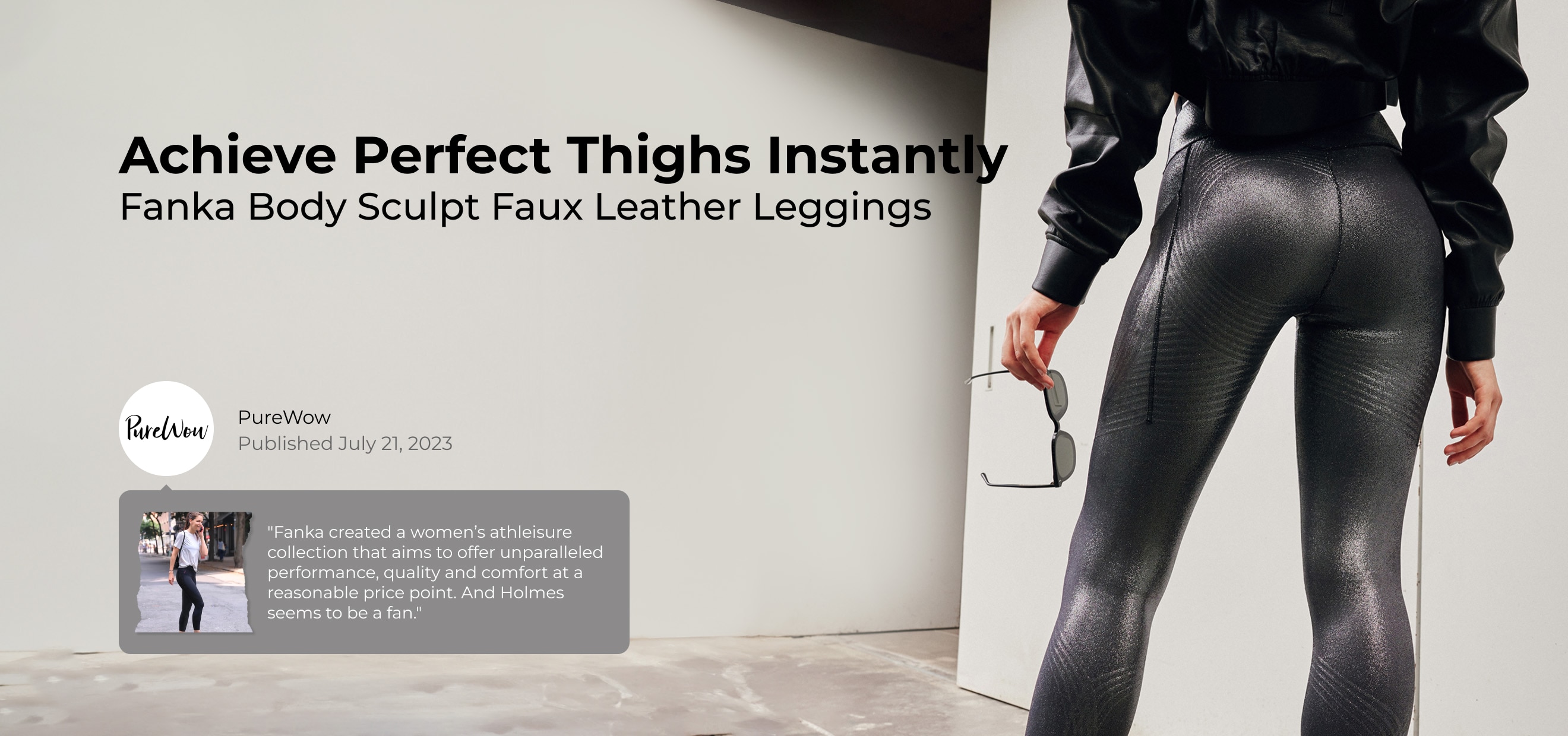fanka faux leather leggings for butt lifting – Fanka